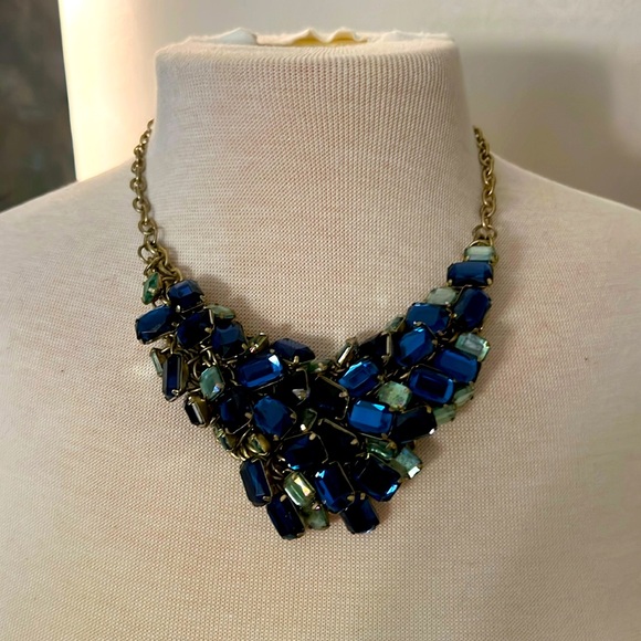 Talbots | Jewelry | Talbots Necklace With Many Different Shades Of Blue ...